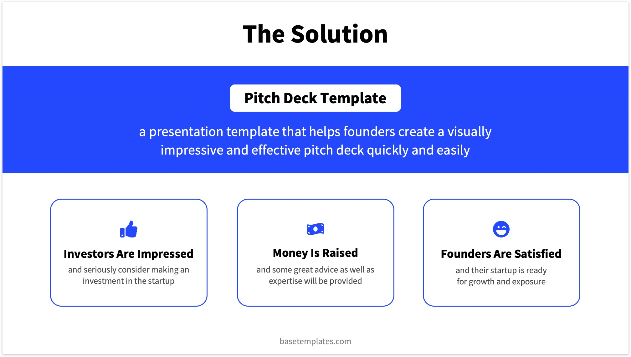 Solution Slide | Pitch Deck Template Viewer BaseTemplates