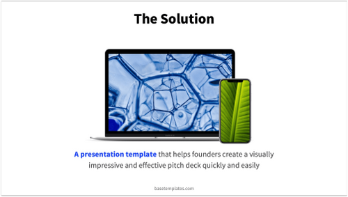 Solution Slide | Pitch Deck Template Viewer BaseTemplates