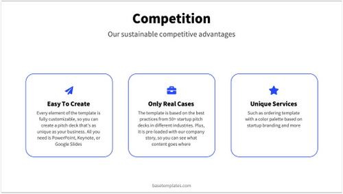 Competition Slide | Pitch Deck Template Viewer BaseTemplates