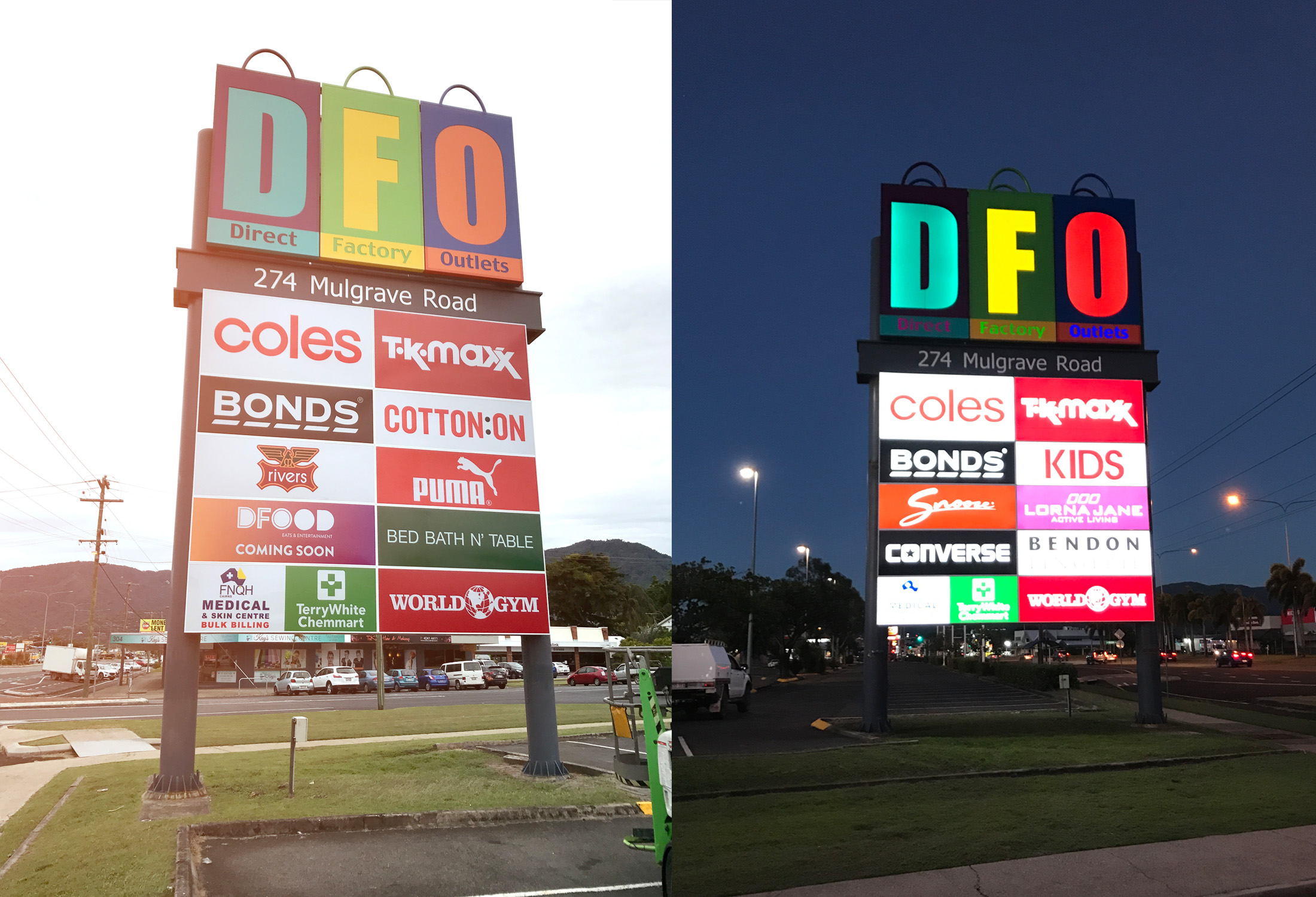 Illuminated Signs | Visual Imaging Cairns