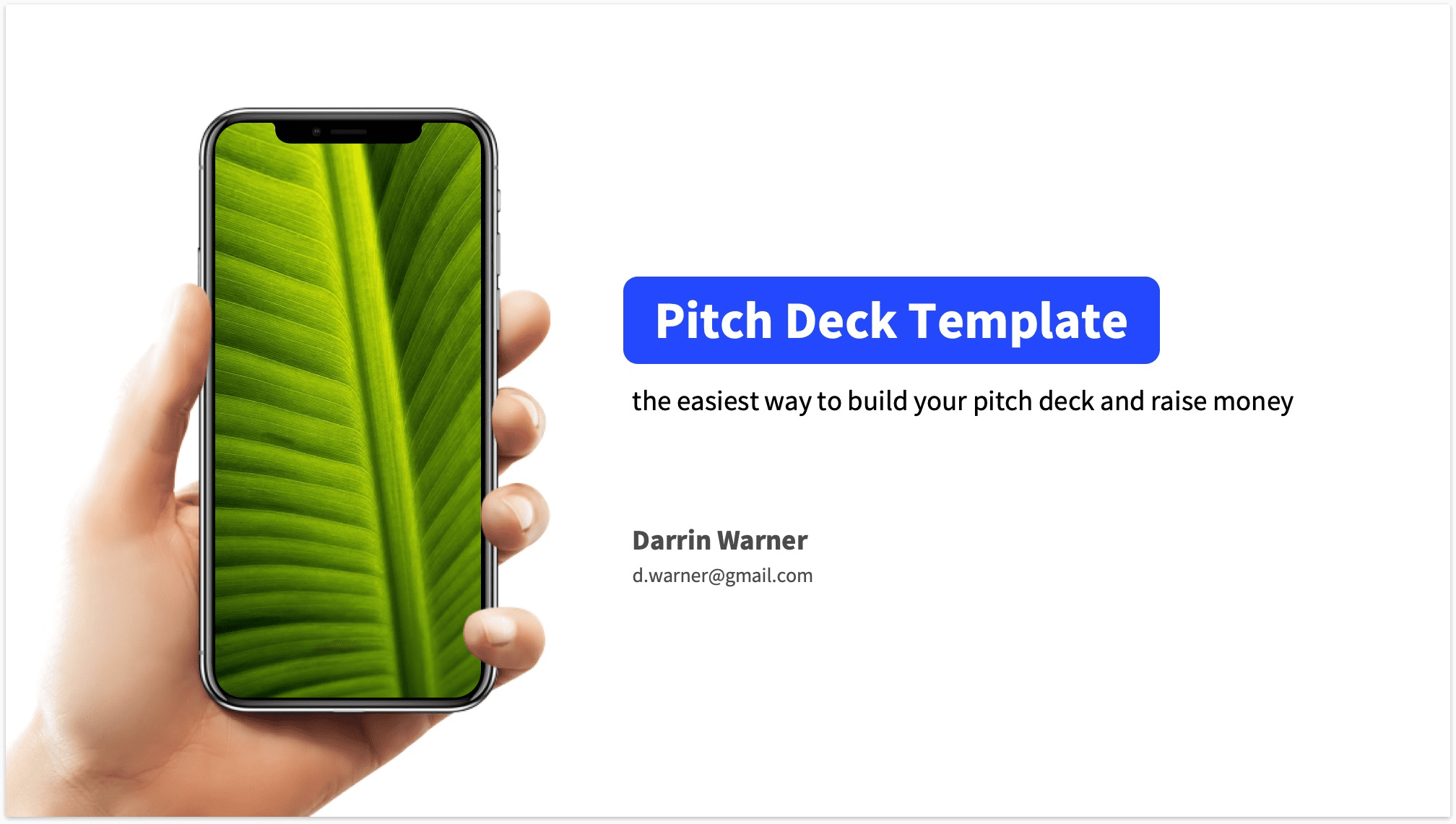 Pitch Deck Title Slide | How-to Instructions