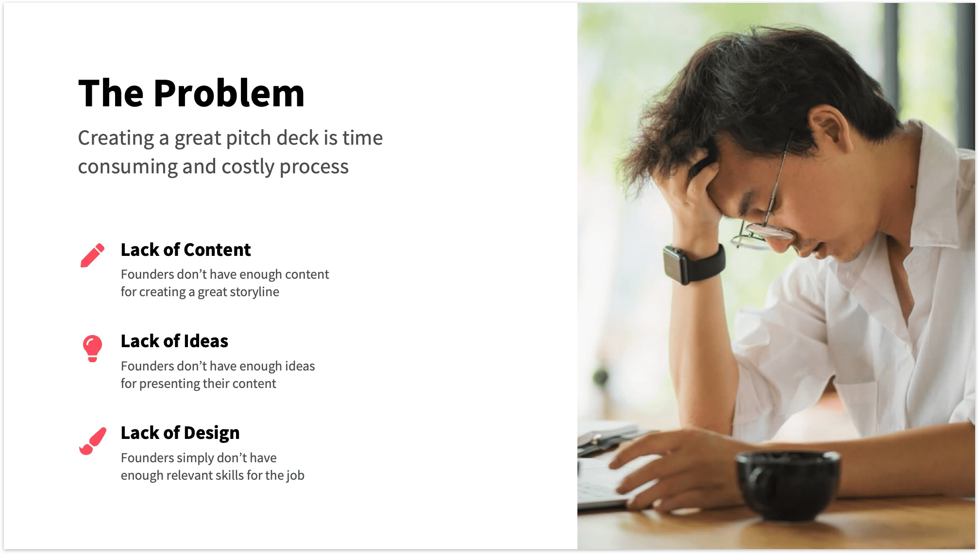 Pitch Deck Problem Slide | How-to Instructions