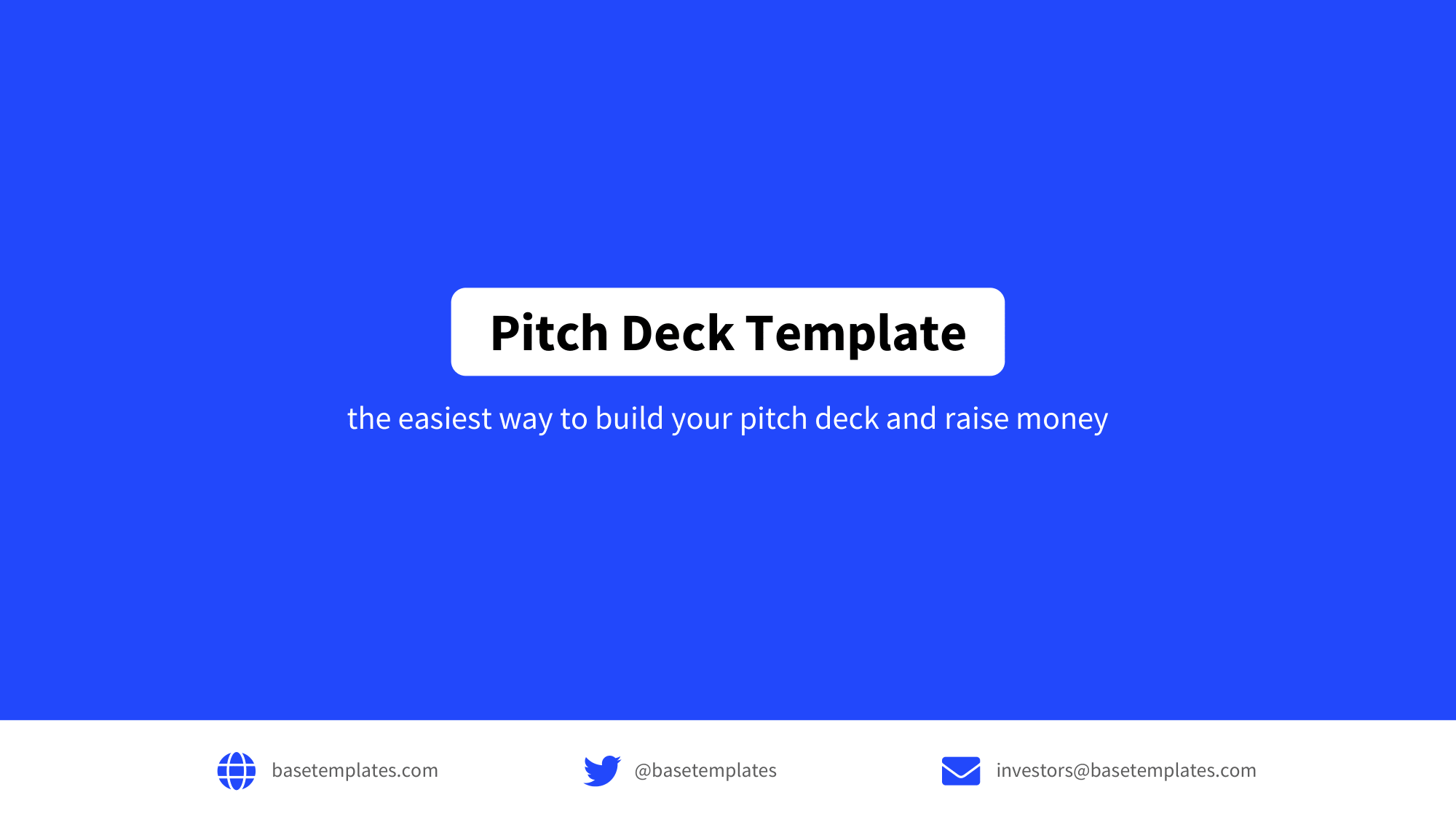 Pitch Deck Contact Slide | How-to Instructions