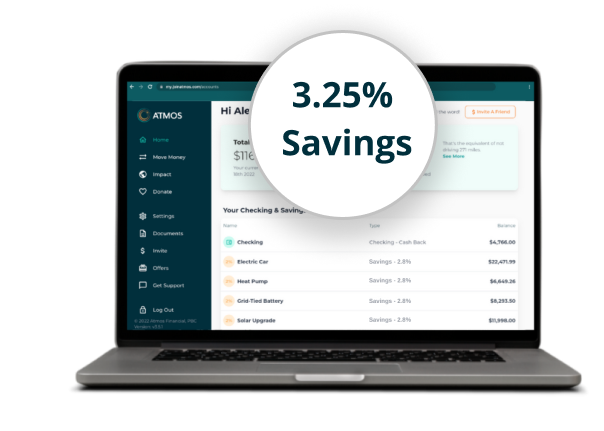 ATMOS Financial | Climate fintech offering checking, savings & solar ...