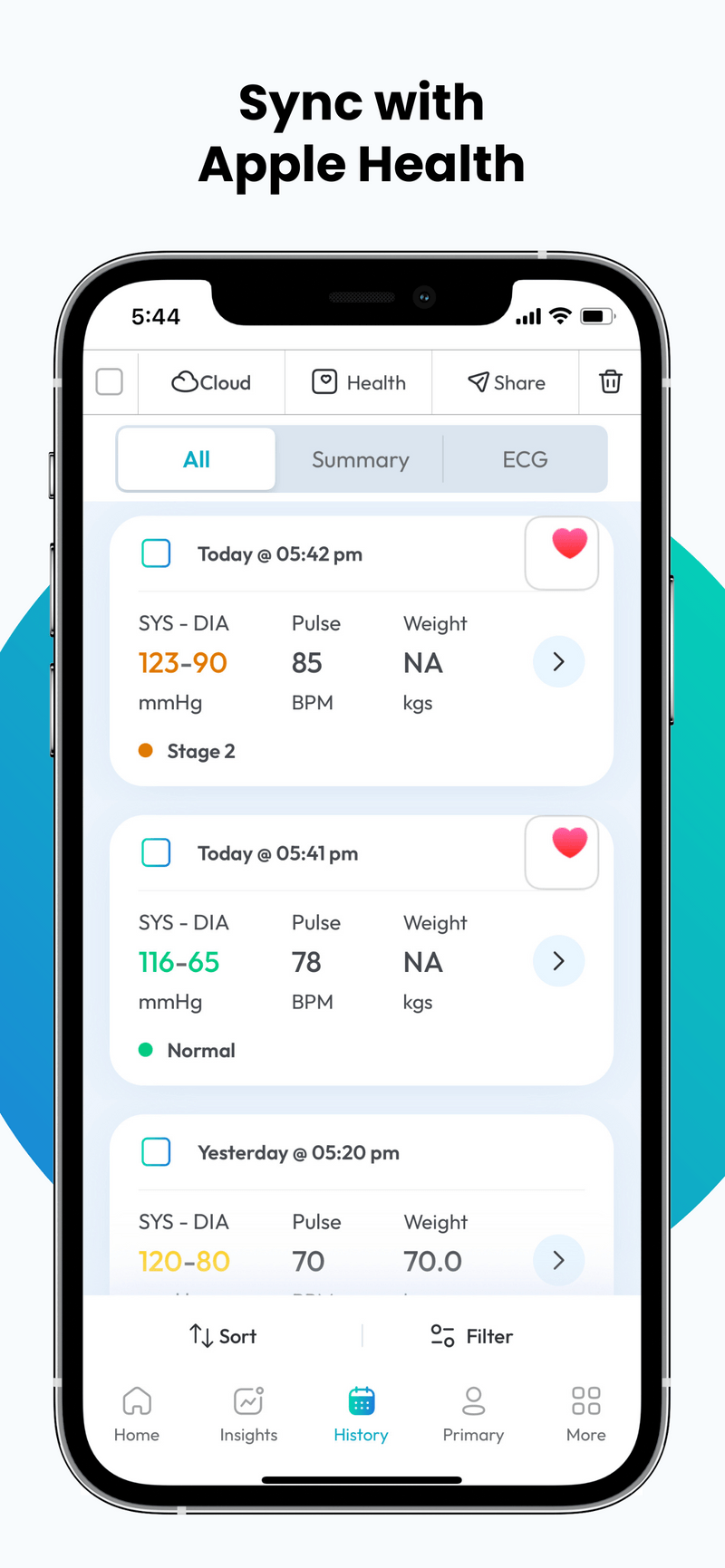 Smart Blood Pressure App