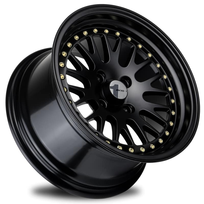 AV12 Matte Black from Avid 1 Wheels