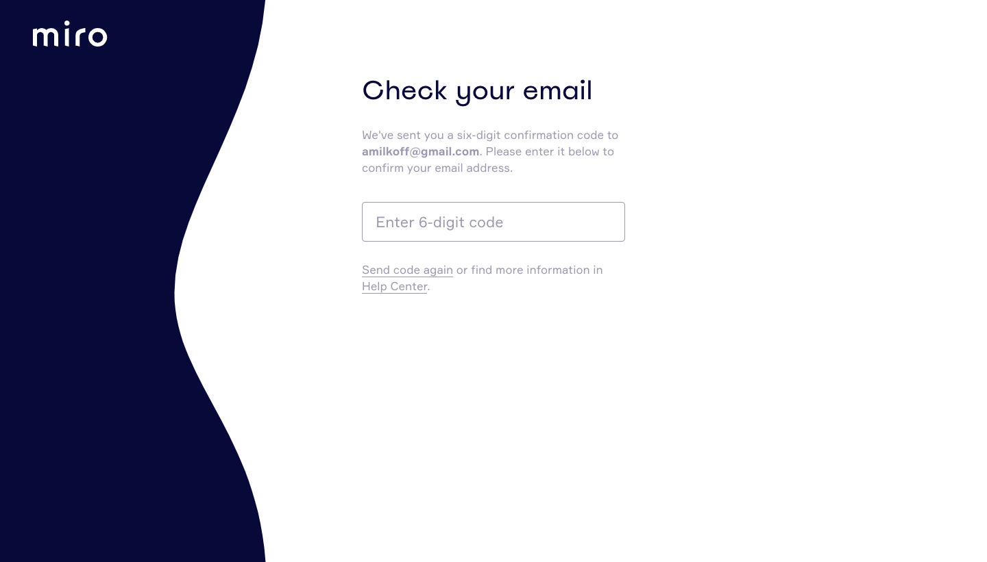 Miro SIgn Up Flow - SaaSFrame