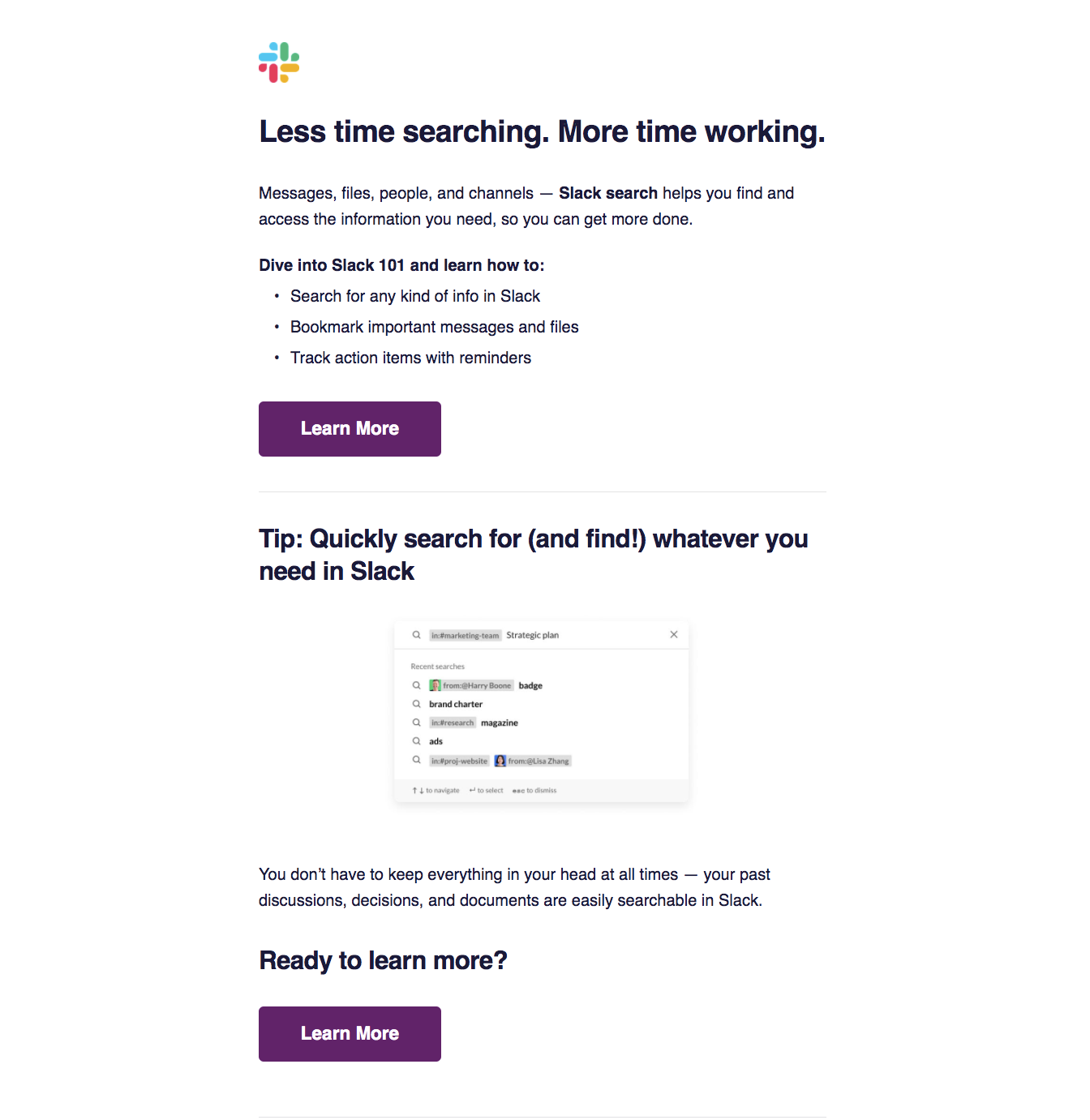 Slack Onboarding Email Flow - SaaSFrame