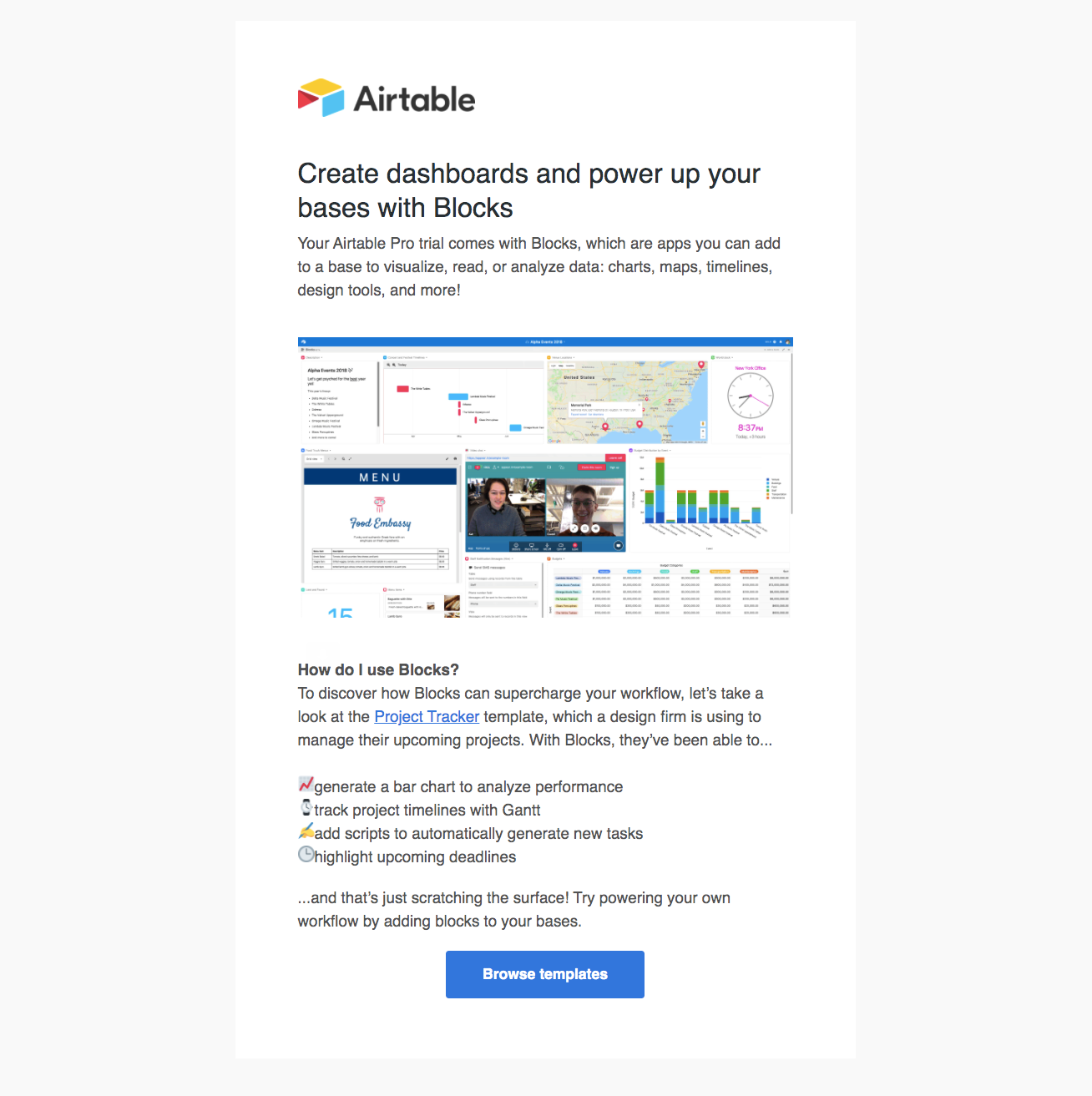 Airtable Onboarding Email Flow - SaaSFrame