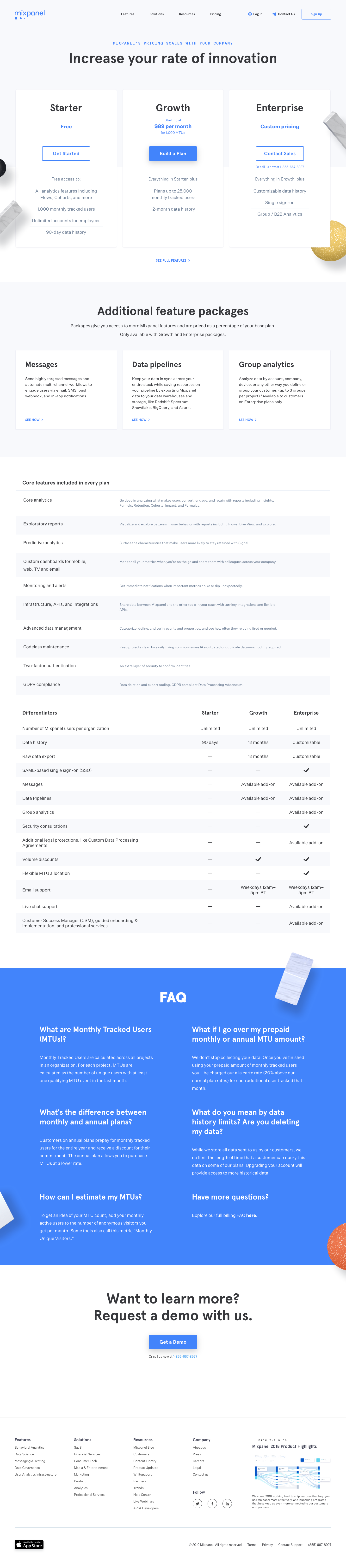 Mixpanel Marketing Pages- SaaSFrame