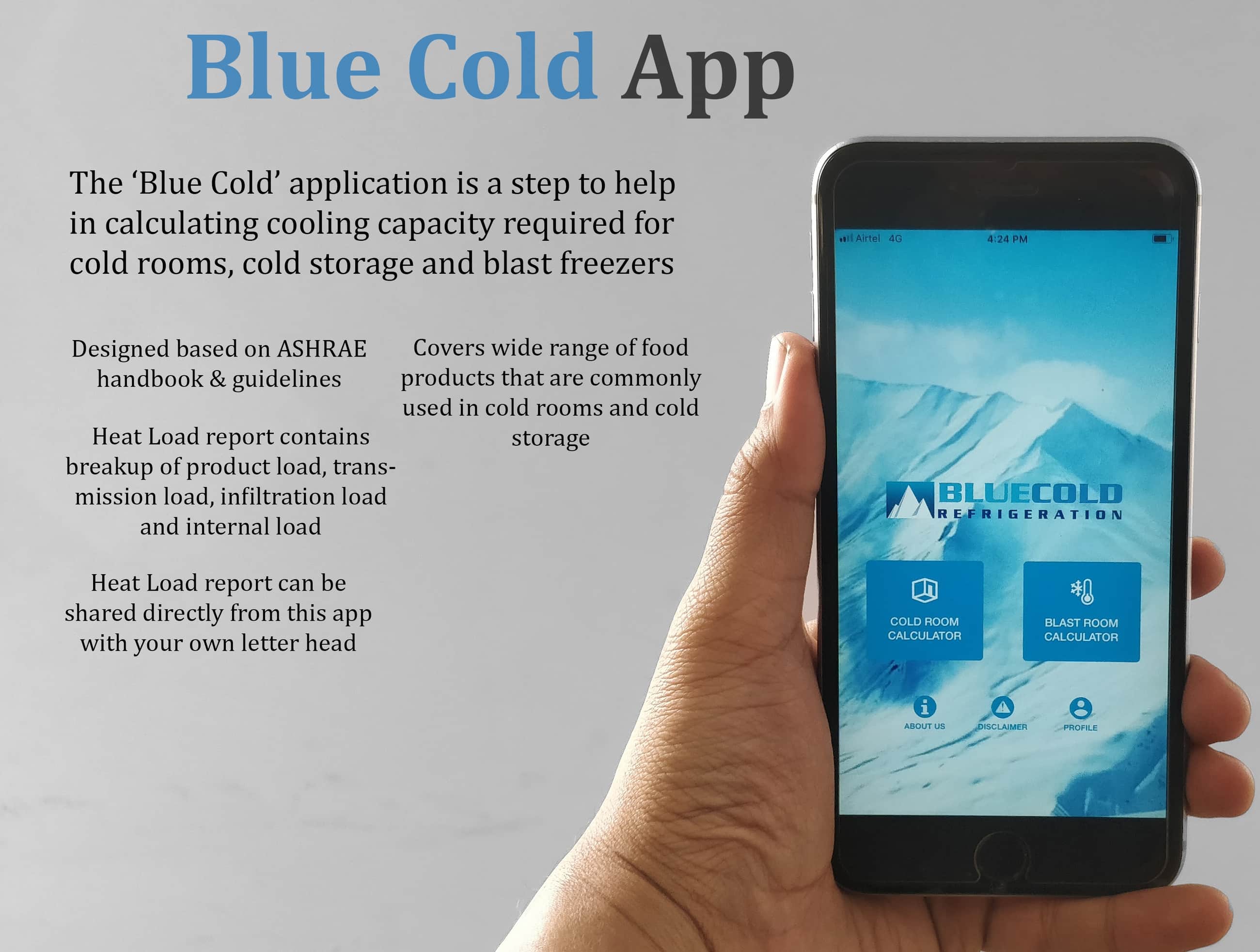 Blue Cold Heat Load App