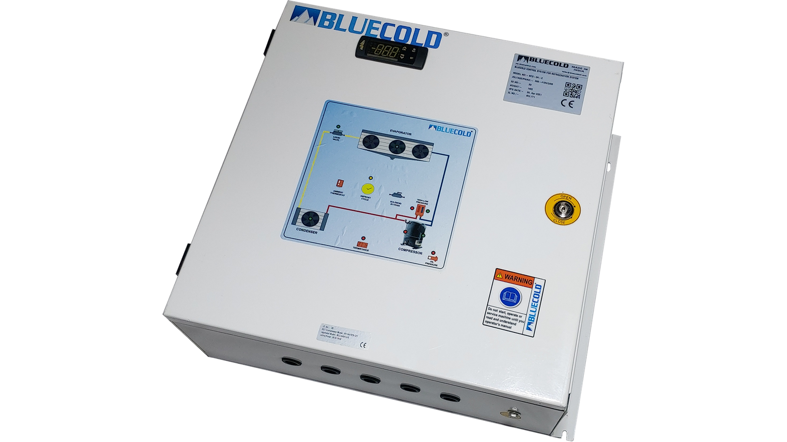 Cold room control panel
