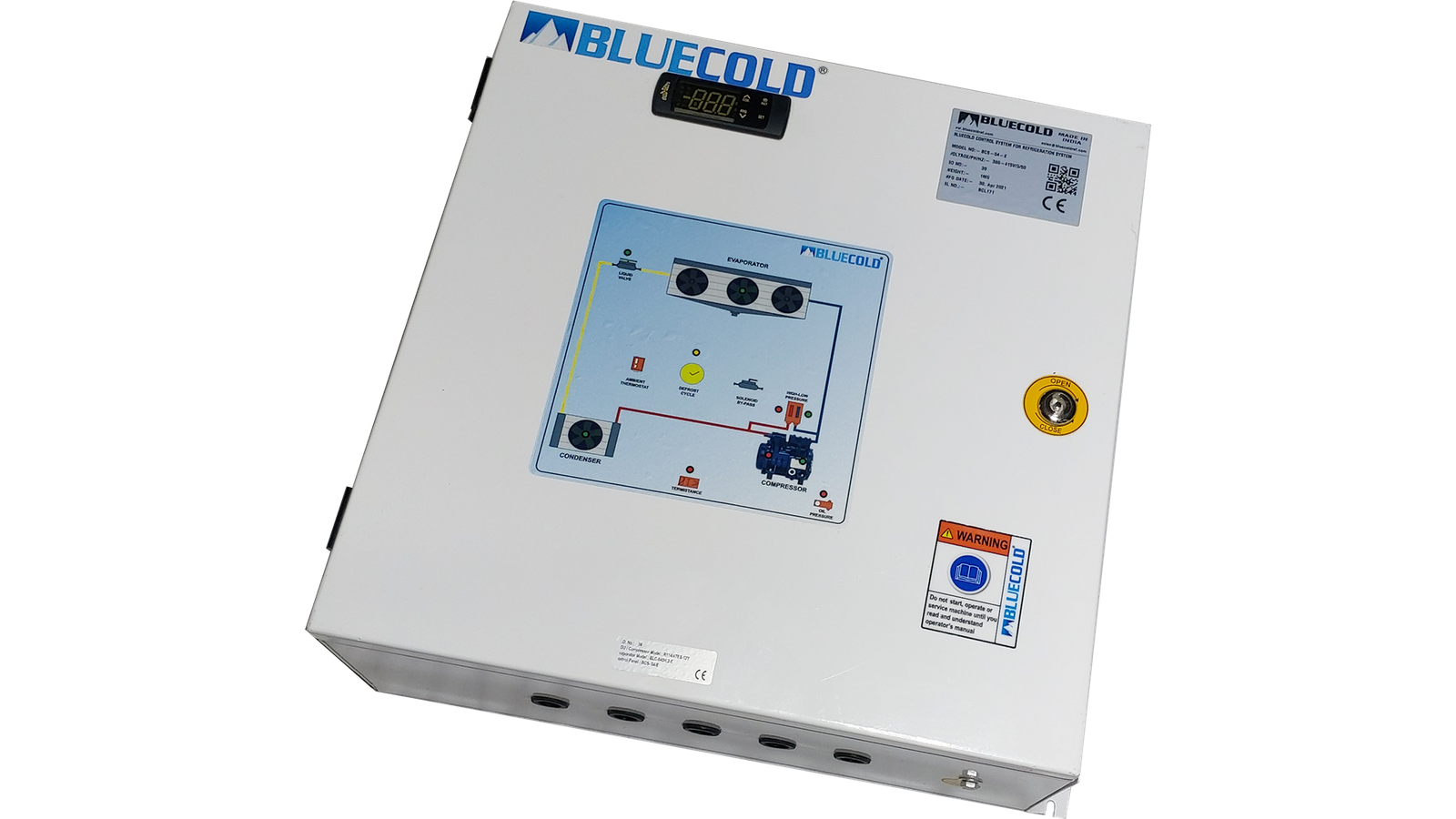 Cold room control panel