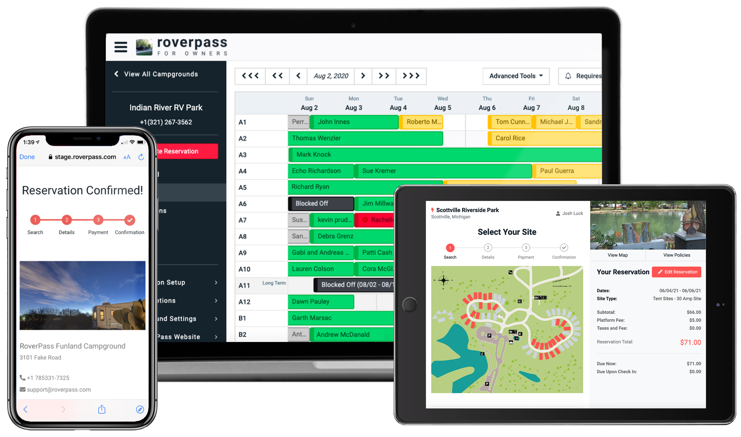 Campground & RV Park Reservation Management Software