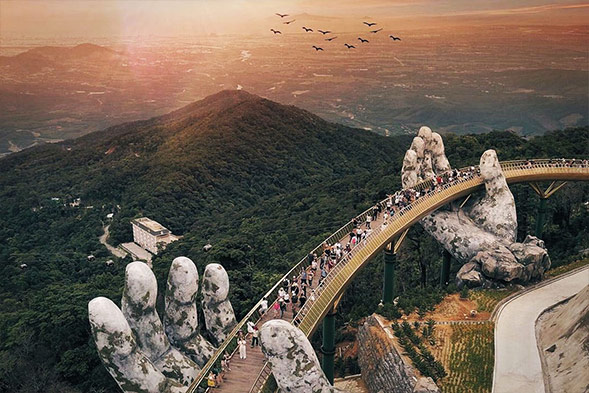 The breathtaking Vietnam golden bridge | Infinity Masculine