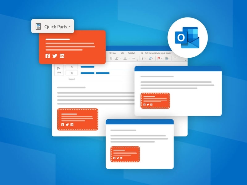 Create Reusable Components in Outlook using Quick Parts | Bloom Software