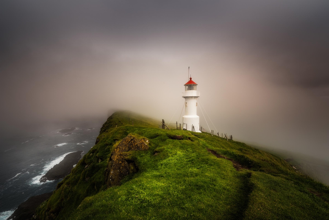 Beacon | Mykines Lighthouse in Faroe Islands | Brent Goldman Photography