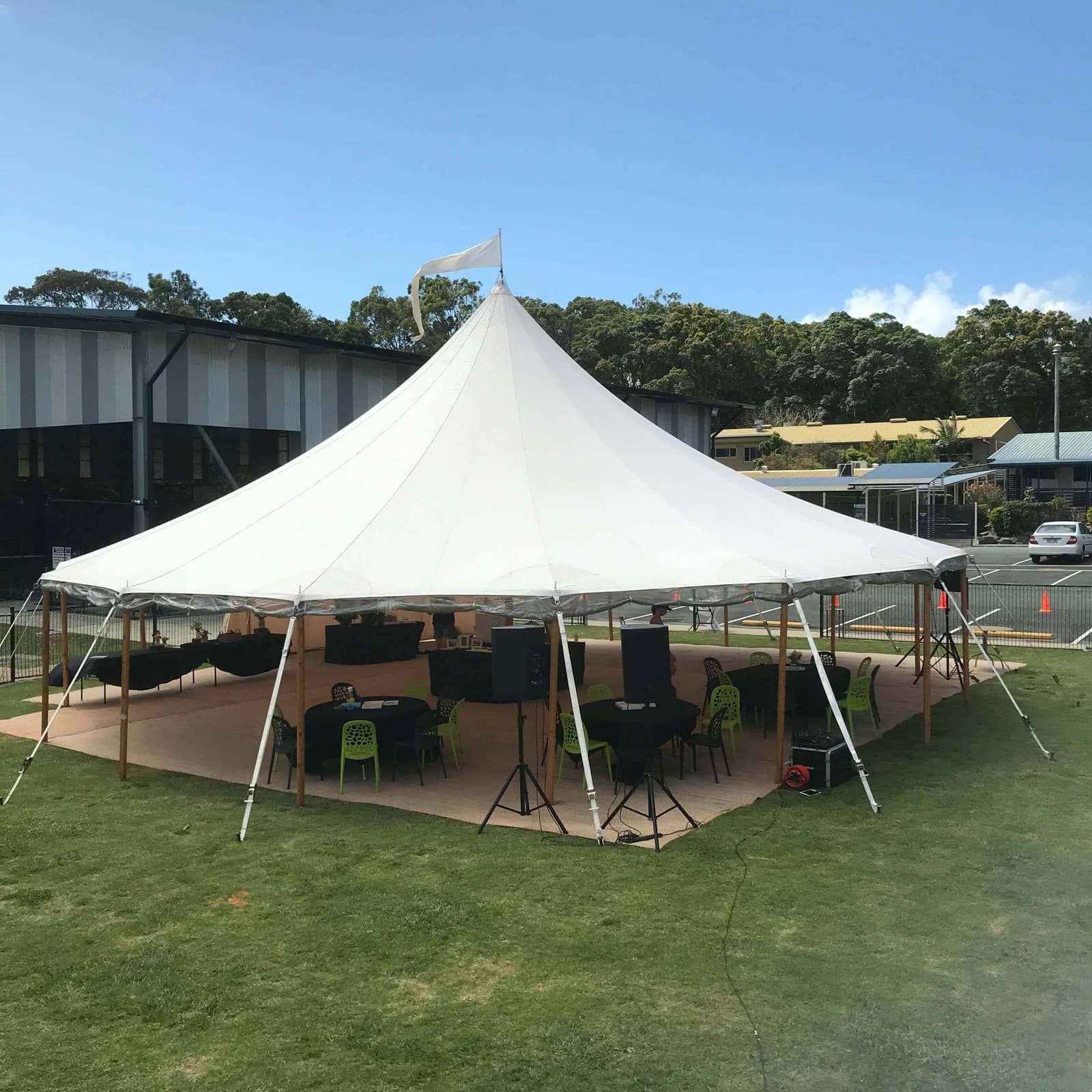 Large Staging Megadeck for Hire on the Sunshine Coast.