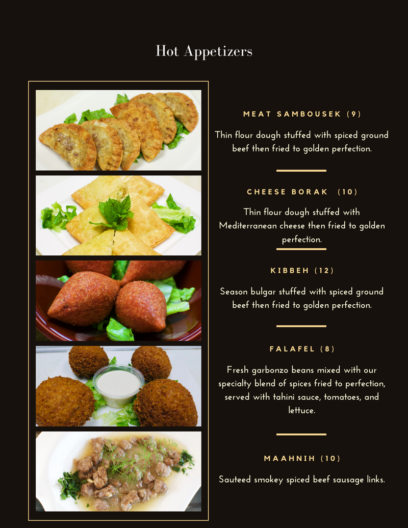 The Garden Mediterranean | View Our Menu