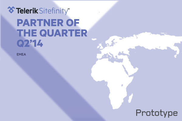 Prototype Named Sitefinity Partner of the Quarter
