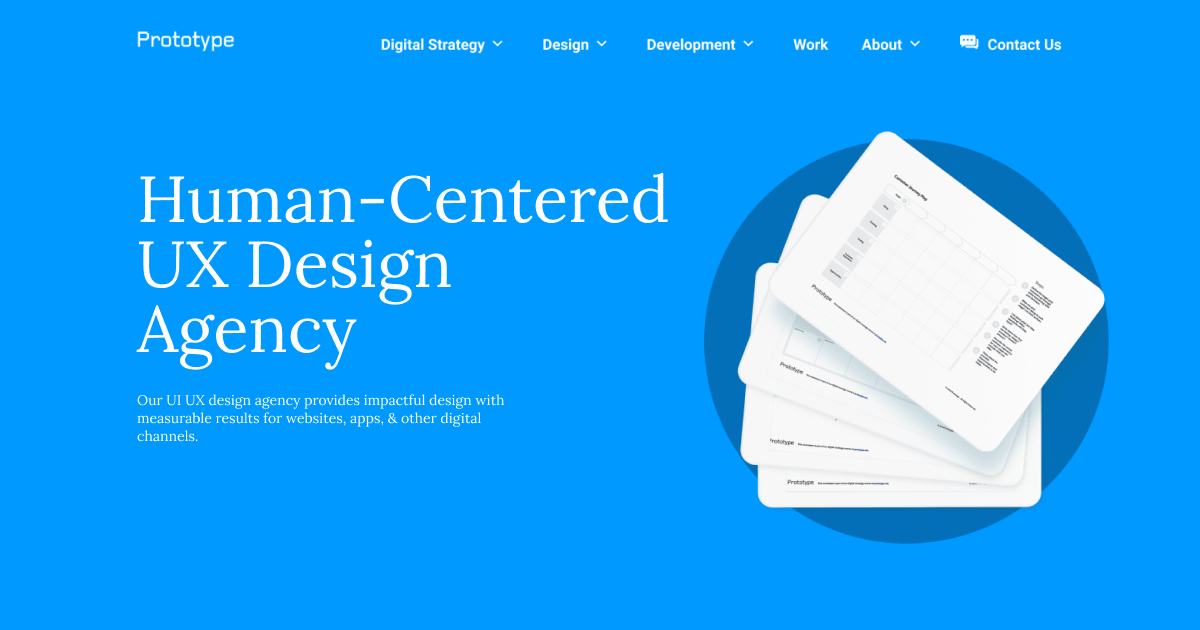 UX (User Experience) Design Agency Company | Prototype