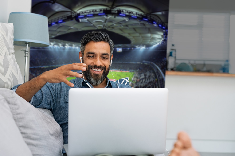 Video Call Backdrop - Stadium