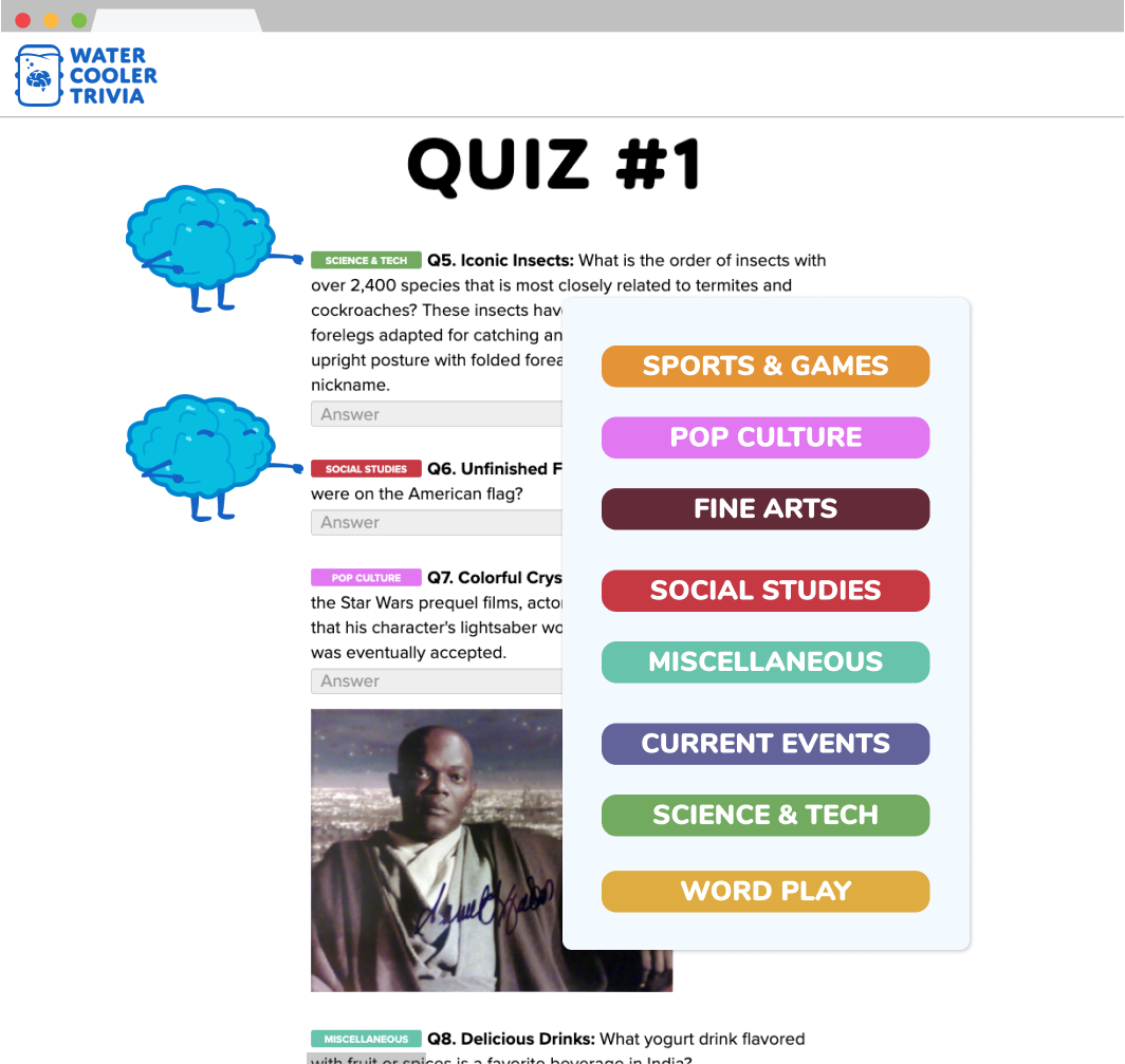 Water Cooler Trivia - How it works