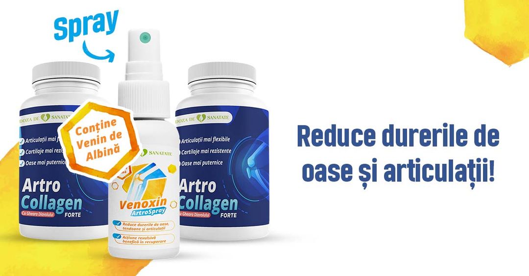 Oferta 2+1 - ArtroCollagen Forte + Venoxin ArtroSpray