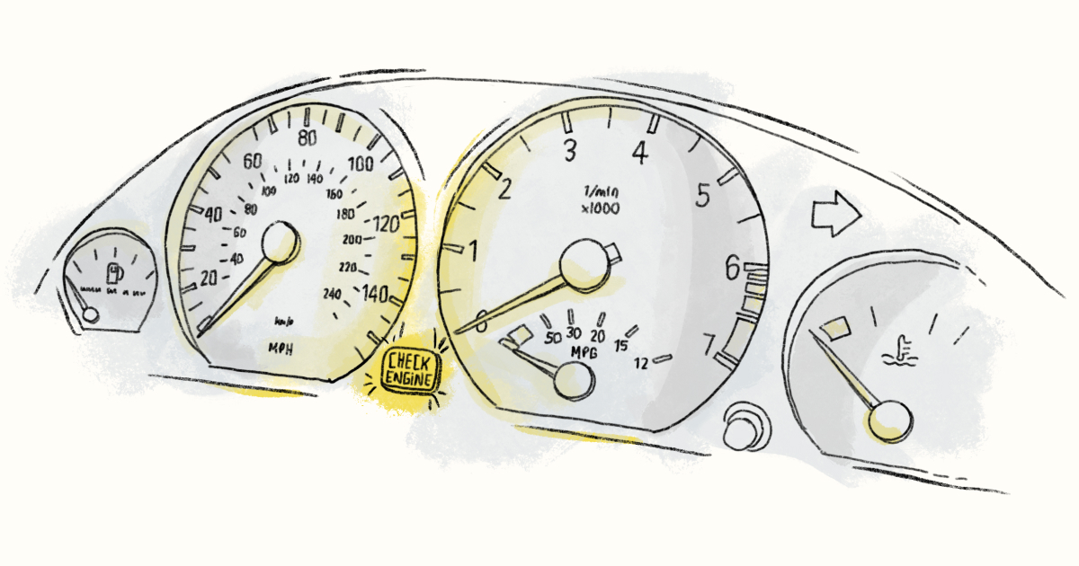 The 'check engine' light of design feedback