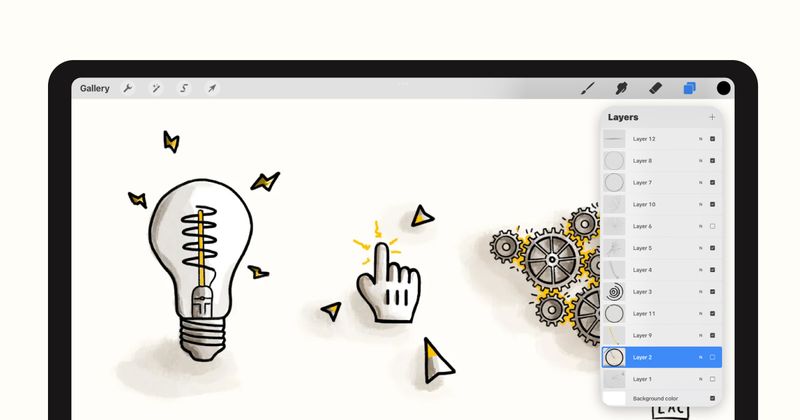 Six unconventional Procreate drawing ideas for beginners