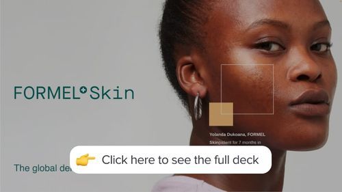 Formel Skin Pitch Deck | Pitch Deck Hunt