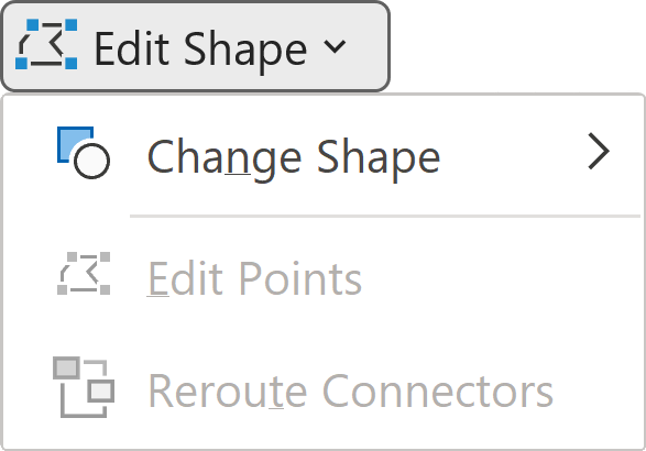 How to quickly change a shape in PowerPoint