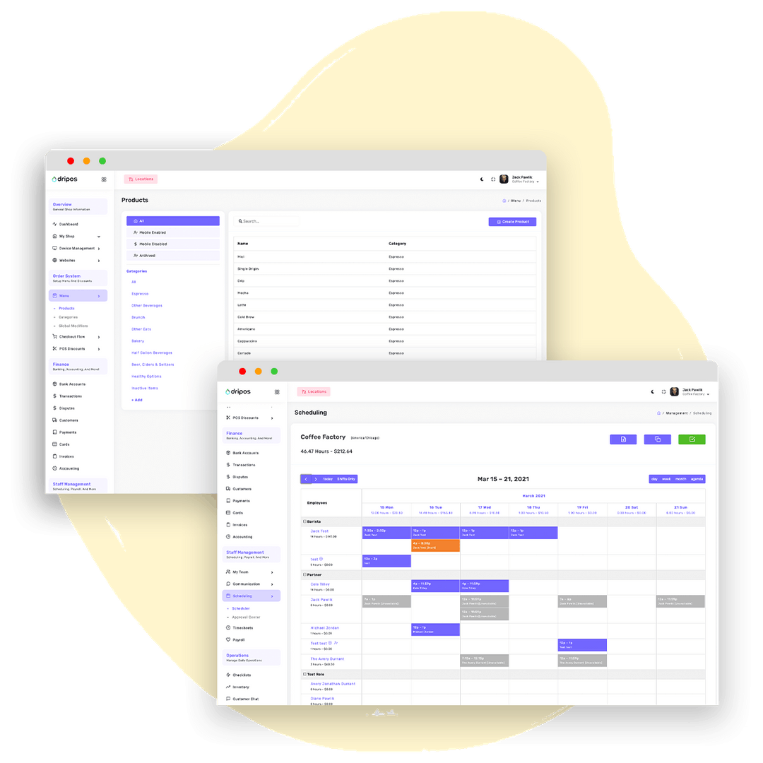 Dripos - Operating System for Coffee Shops