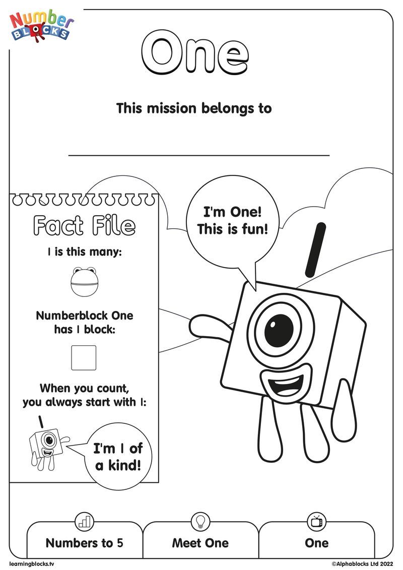 Numberblocks | Episodes | One