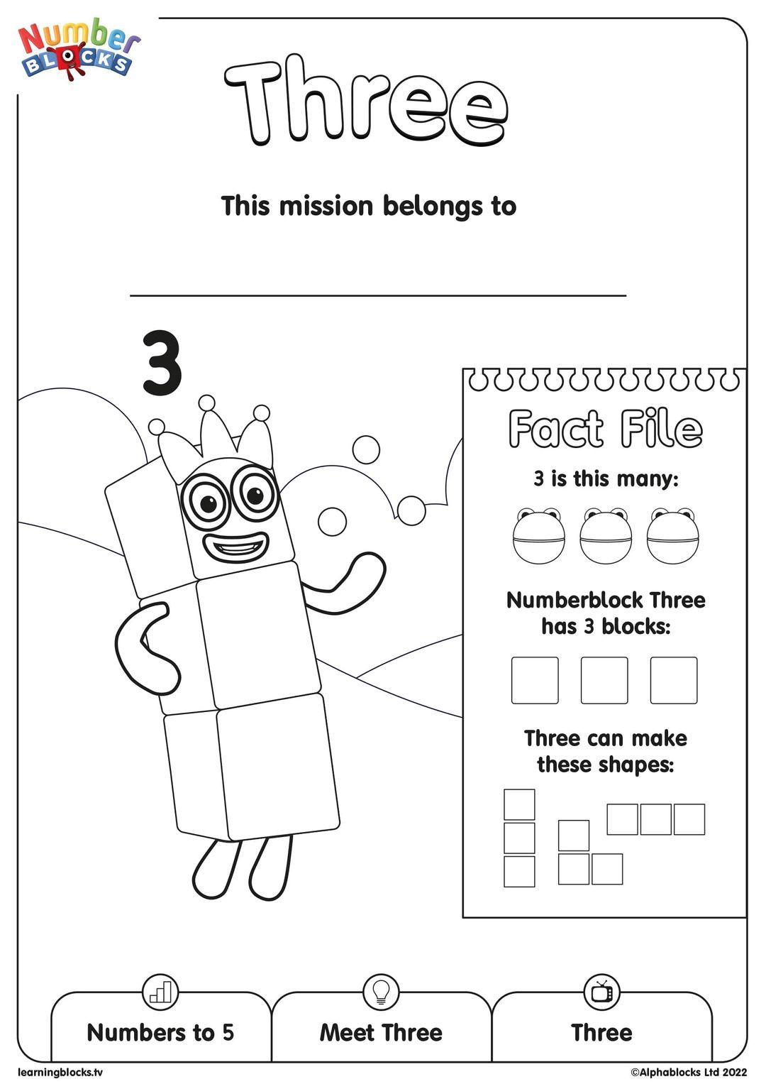 Numberblocks | Episodes | Three