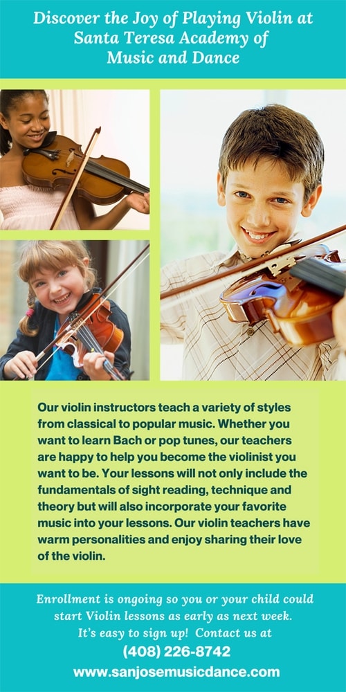 Online Violin Lessons | Santa Teresa Academy of Music & Dance