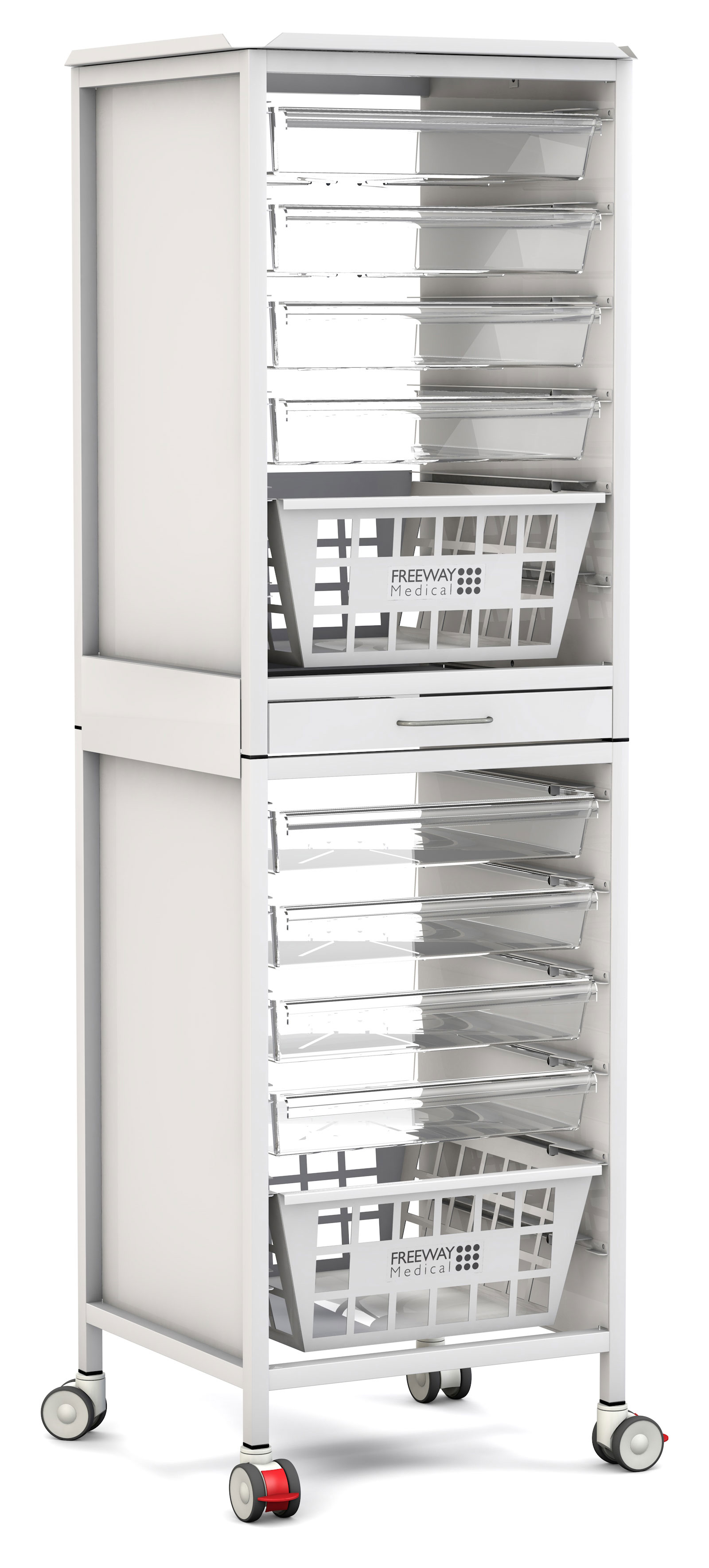 Freeway Medical Vari-Cart Open - 500 Series / 12 Tray Space - Taleb Medical