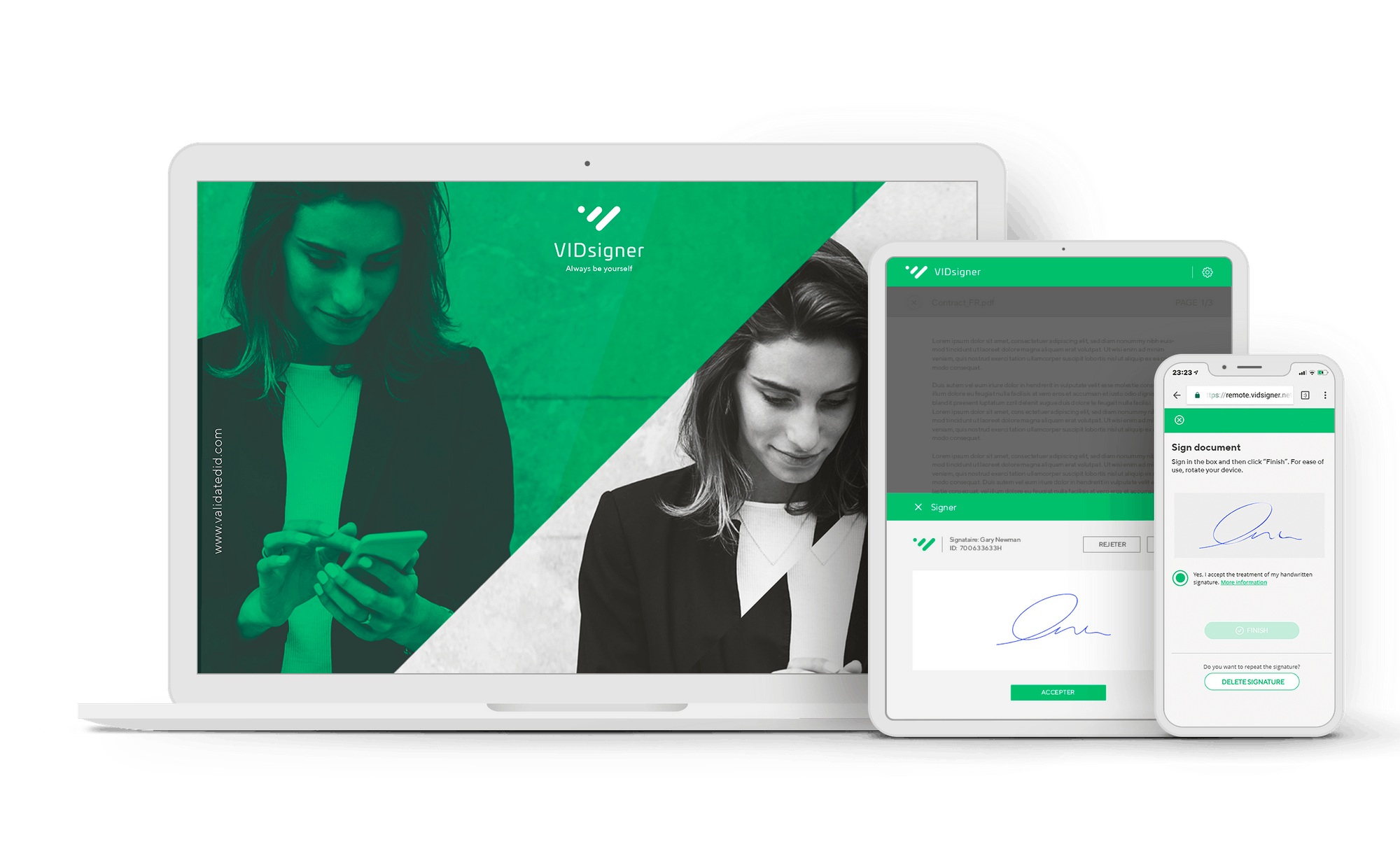 VIDsigner - Electronic Signatures | Validated ID