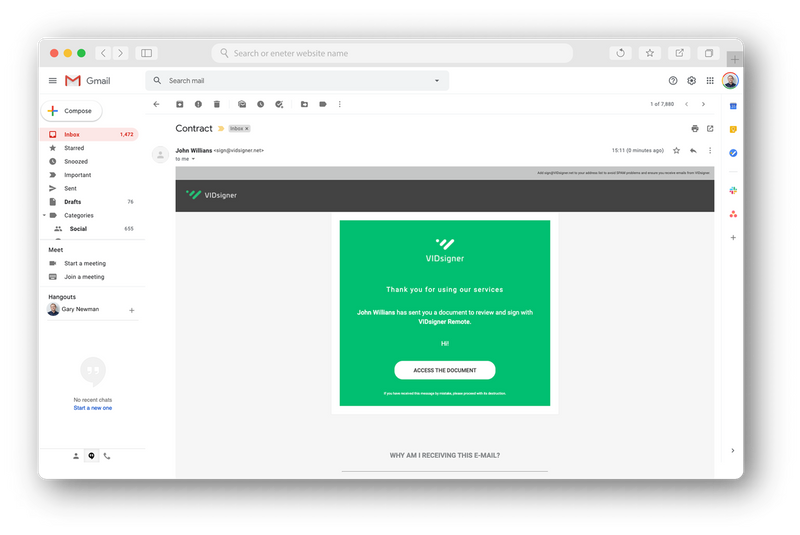 VIDsigner Remote - Remote Signature | Validated ID