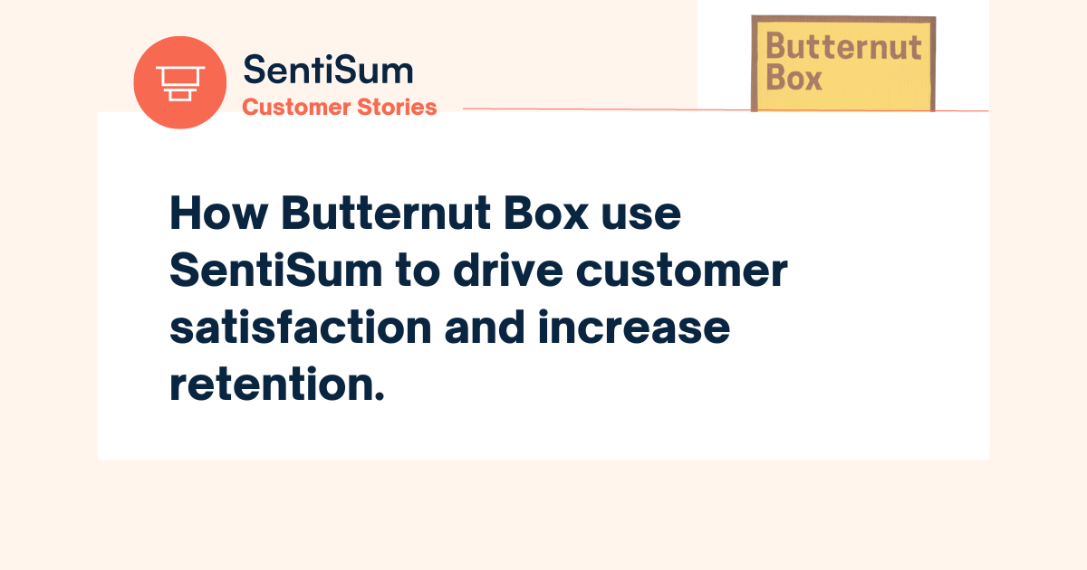 SentiSum customer case study with Butternut Box