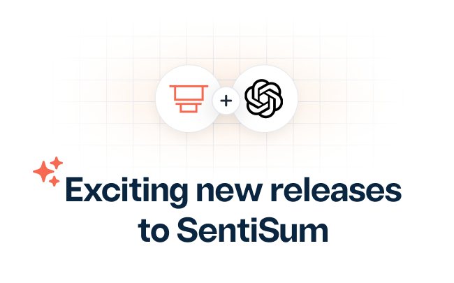 AI GPT features in SentiSum