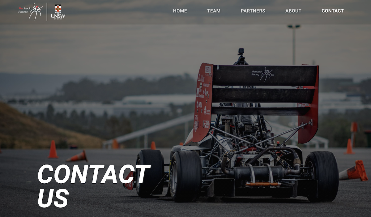 Contact | UNSW Redback Racing