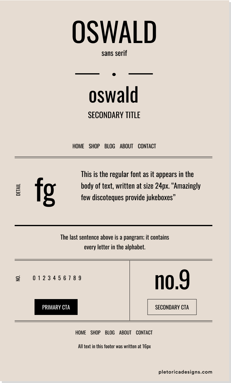 Tải ngay miễn phí Font Oswald đẹp và tiện dụng