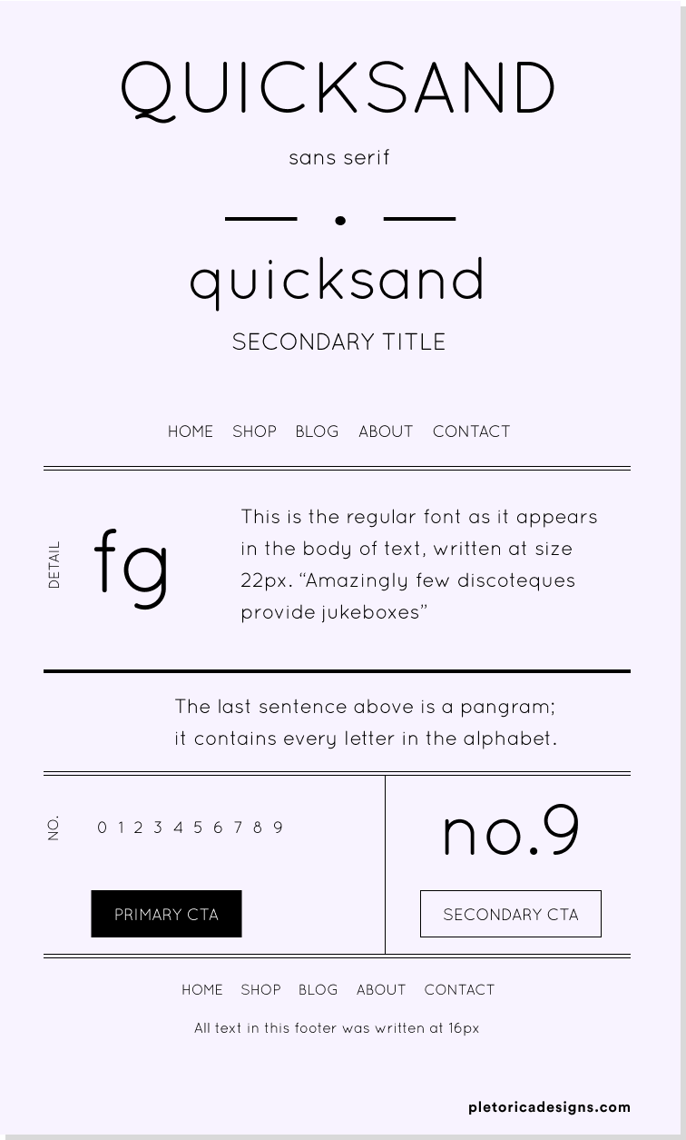 Bộ sưu tập 500 mẫu Font QuickSand Phù hợp với thiết kế hiện đại và sáng tạo