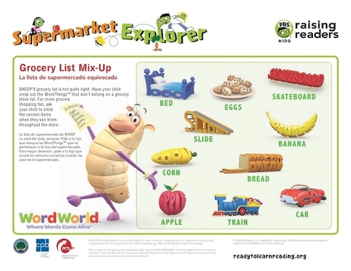WordWorld: Printable Activities