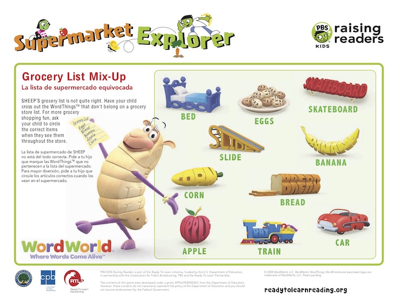 WordWorld: Printable Activities