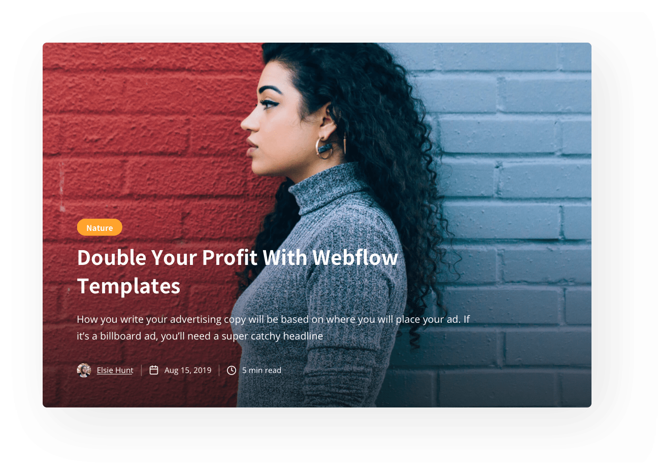 Reader - Webflow HTML website template