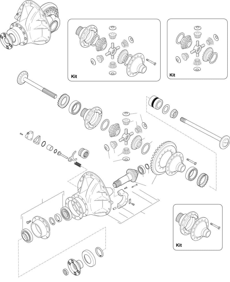 Προϊόντα | Διαφορικά | Daf | Μονά διαφορικά