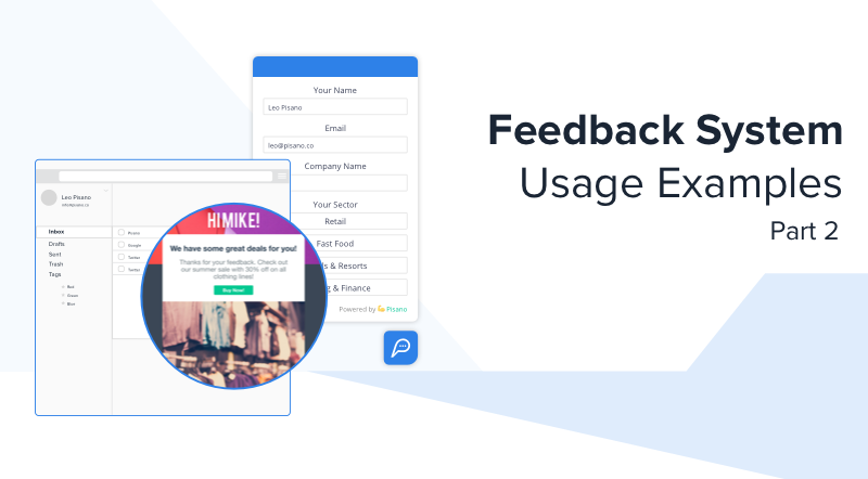 Feedback System Usage Examples Part 2 | Pisano Academy