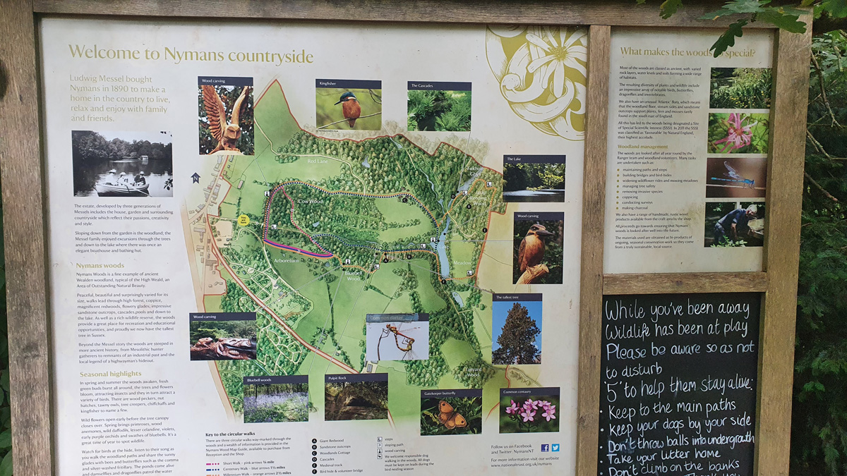 Nymans Gardens Map | Fasci Garden